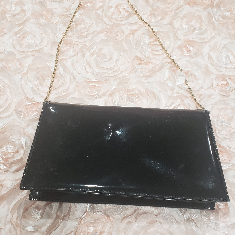 Vintage Classy Glossy Finish Hard Box Style Clutch 2 … - Gem